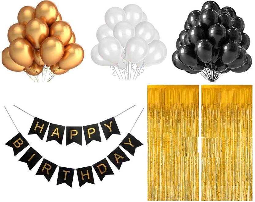 Divertissement Paradise HAPPY BIRTHDAY DECORATION Shiny Metallic ...