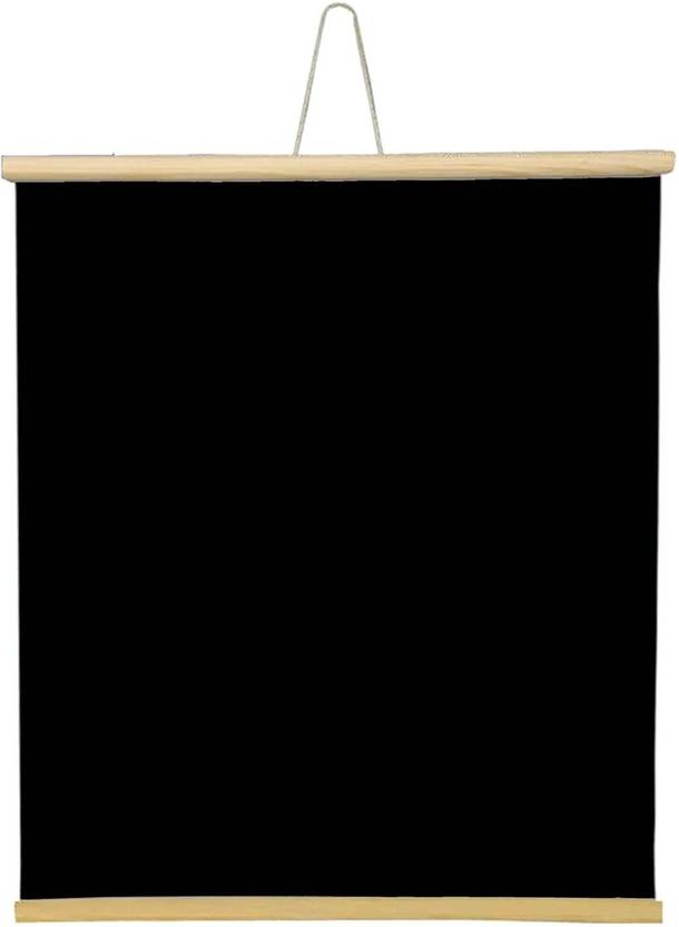 Stadash Kids Black Board for Home Study, Wall Hanging Wooden Rolled up ...