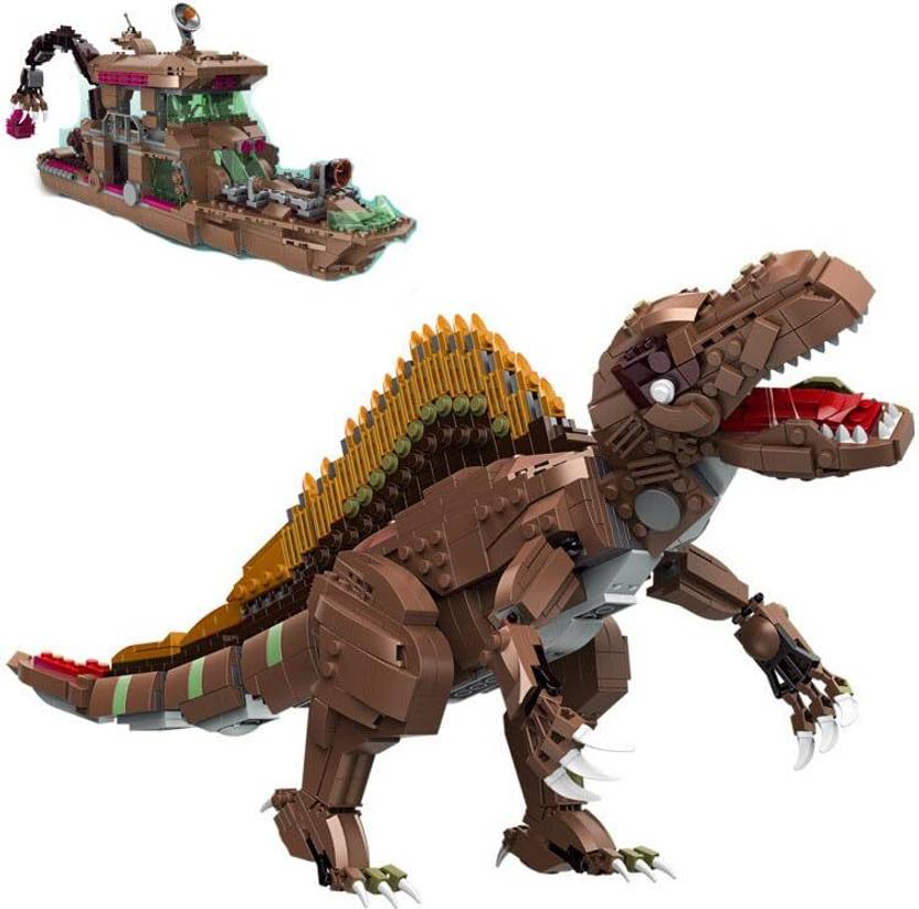 Icw Changeable Series Spinosaurus Spine Back Dragon DIY Building Block ...