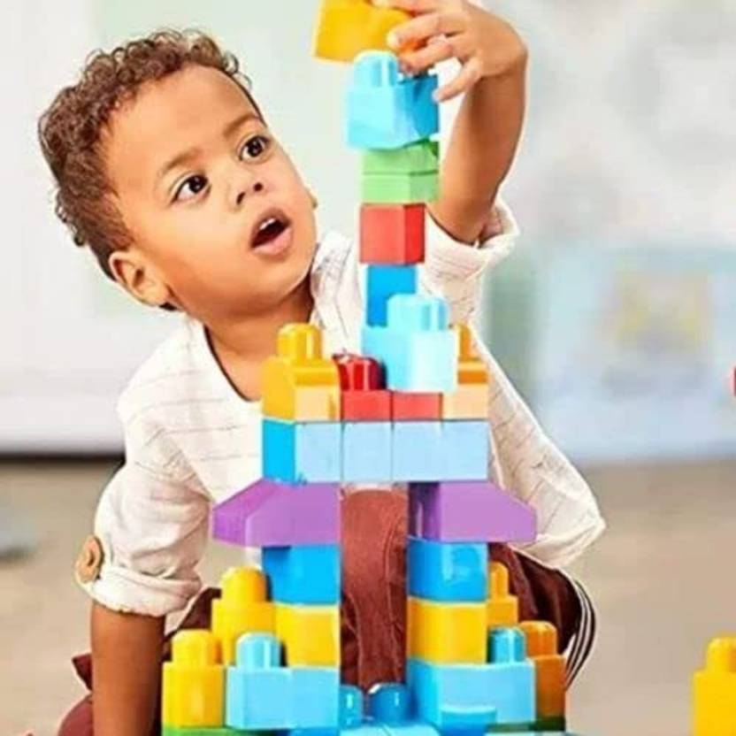 vghy.vg Kid's 80 Pcs Big Mega Sized Blocks Toys Building and ...