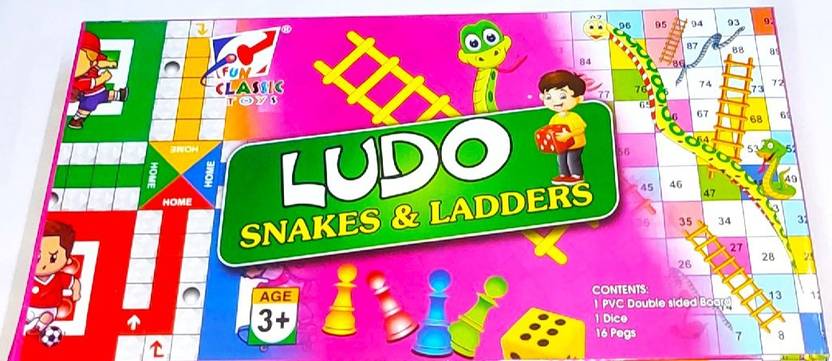 PETERS PENCE 2 IN 1 JUMBO LUDO , SNAKES & LADDERS SMART KIDS PLAY BOARD GAME Party & Fun Games ...