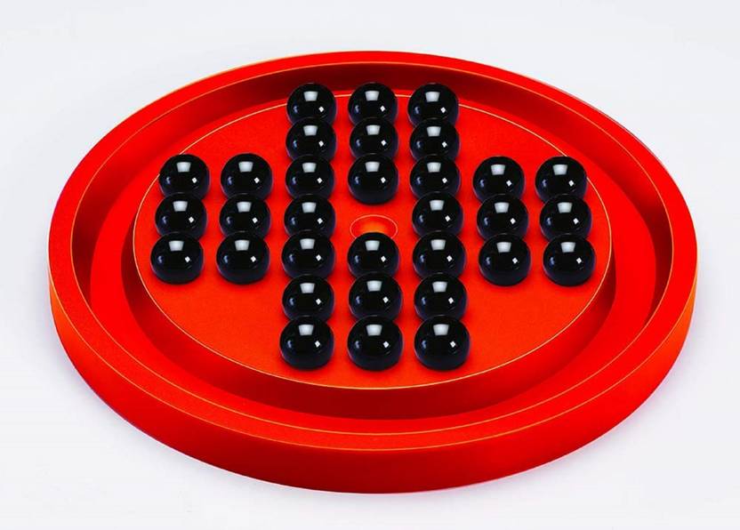 YUIOP - Brainvita - Mind Challenging Board Game For Kids - 32 Marbles ...