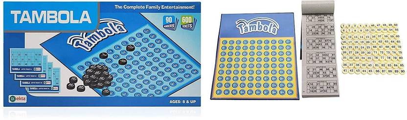 Sportsthal 600 Tickets Tambola Housie Game for Kids 6 cm Carrom Board ...