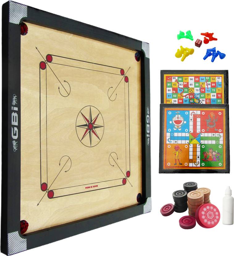 Gautam Brothers International 28 Inches Carrom Board with wooden coin ...