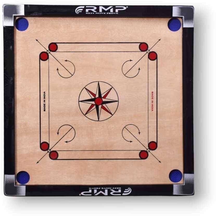 RMP Small Size carrom board for kids with 2 types of coins and striker ...