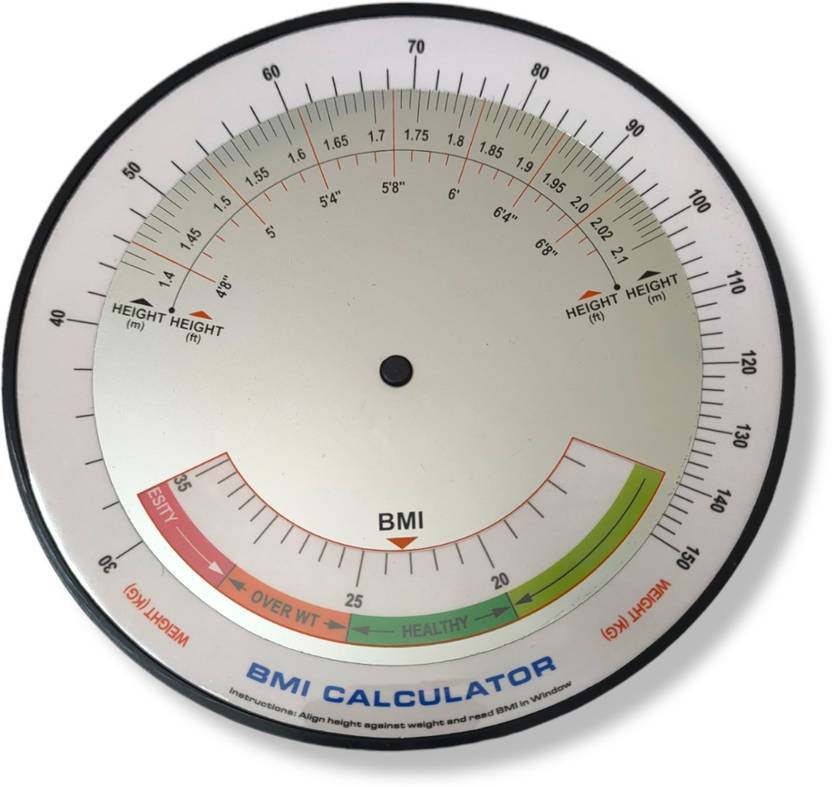 Bodhee Tree BMI Calculator Wheel with slip-in Cover| Disk| Weight ...