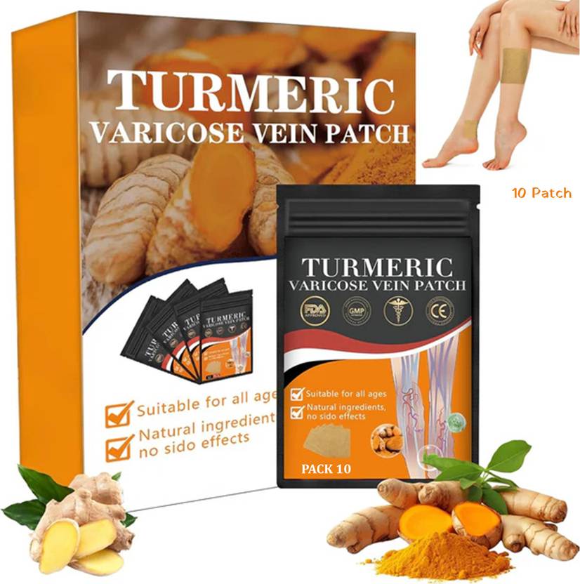 vvqvv Turmeric Vein Care Patch for Swollen Legs Plaster & Patch - Buy ...