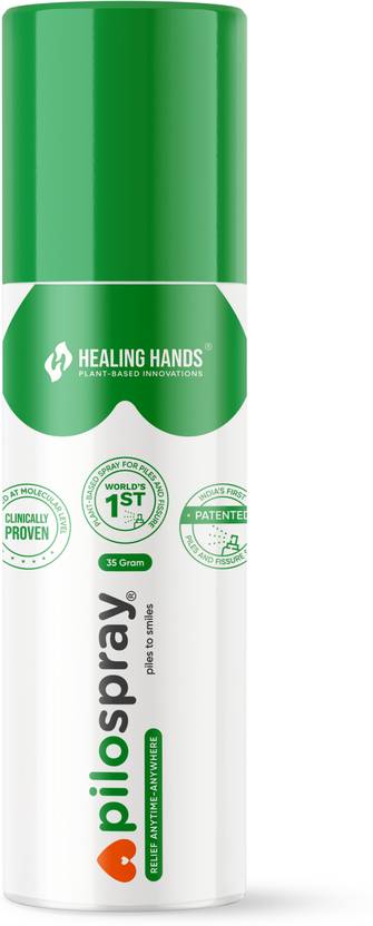 Healing Hands PiloSpray Piles & Fissure Care Spray | Patented | Pain ...