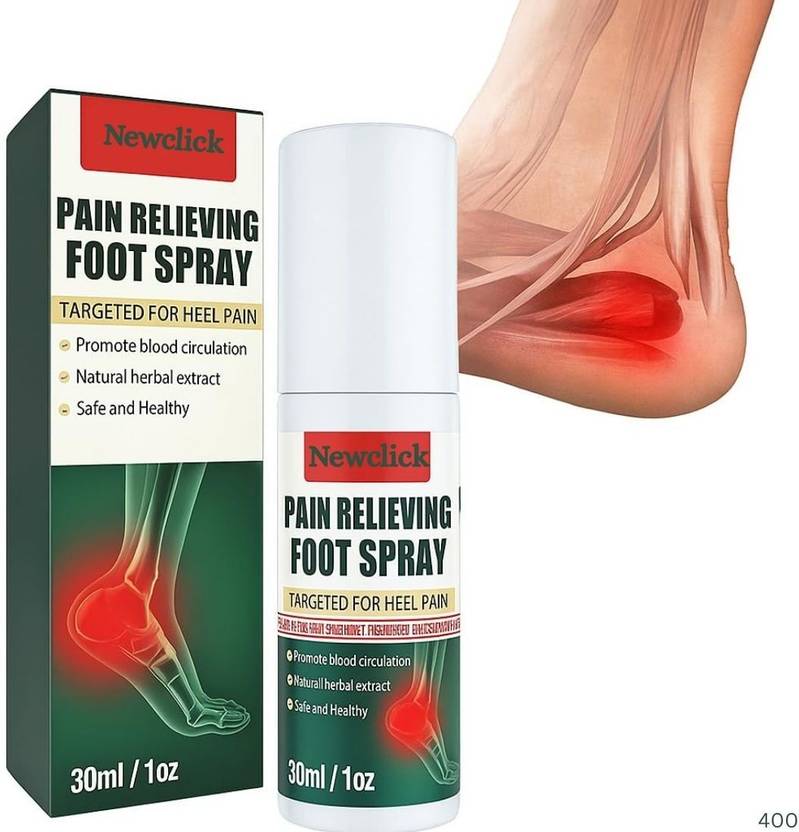 NewClick Natural Foot Pain Relief Spray for Heel & Joint Pain A400 ...