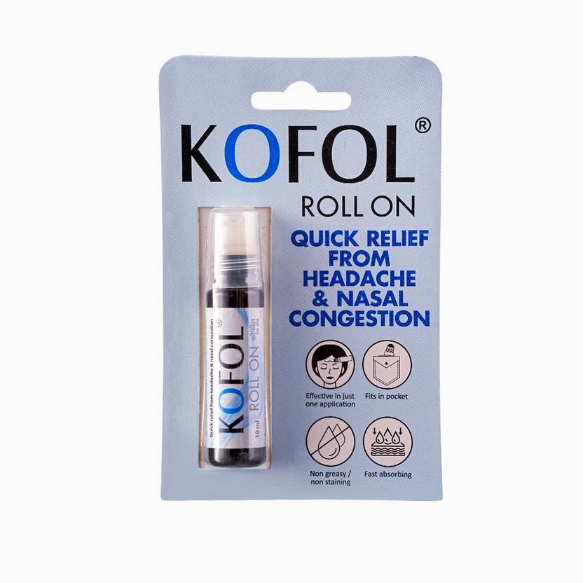 Kofol Ayurvedic Roll On | Instant Relief for Headache, Nasal Congestion ...