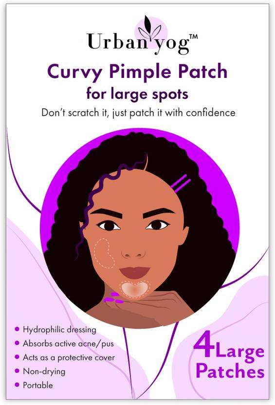 URBANYOG Curvy Pimple Patch - Invisible Facial Stickers cover with 100% ...