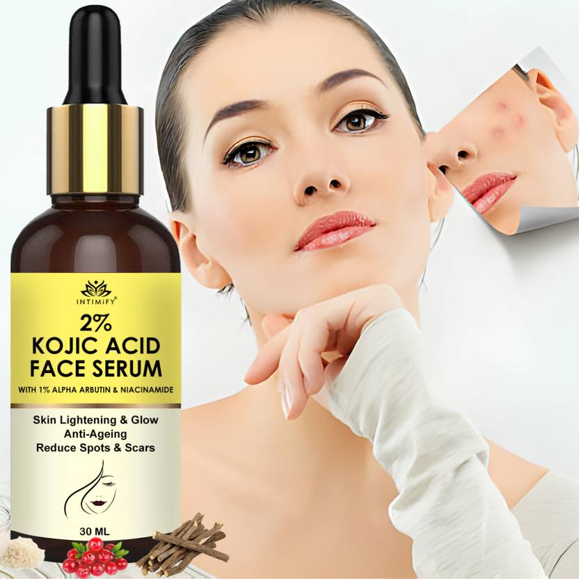 INTIMIFY 2% Kojic Acid Serum for Dark spot, Skin Brightening ...