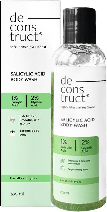 deconstruct 1% Salicylic Acid Body Wash With 2% Glycolic Acid for Body ...