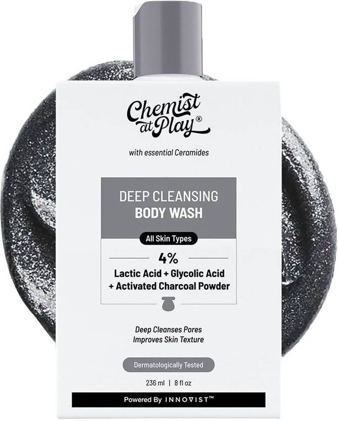 Chemist at Play Deep Cleansing Body Wash with Charcoal, Lactic Acid ...