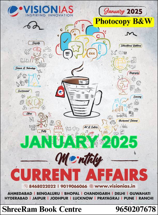 Vision IAS Monthly Magazine Current Affairs JANUARY 2025 Latest ...