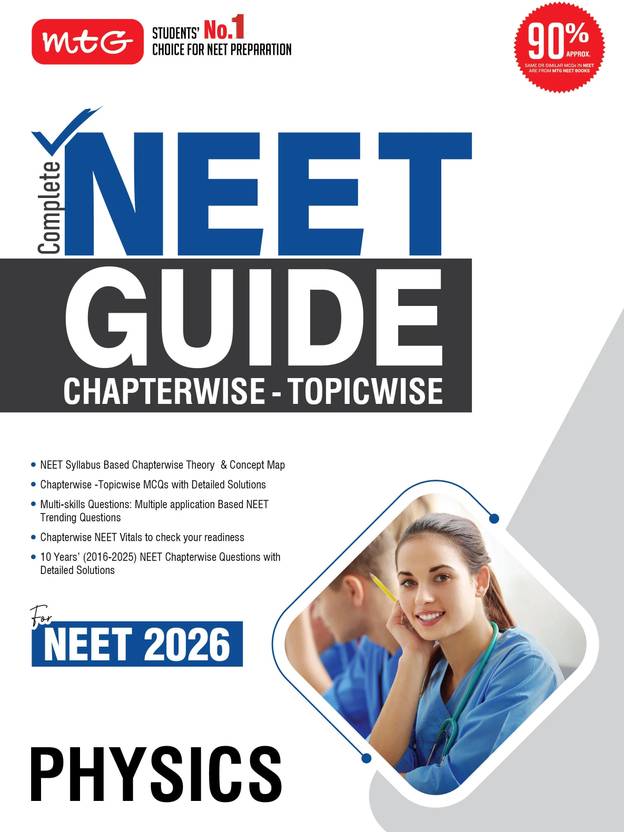 MTG Complete NEET Guide Physics Book For 2026 Exam - NEET Syllabus ...