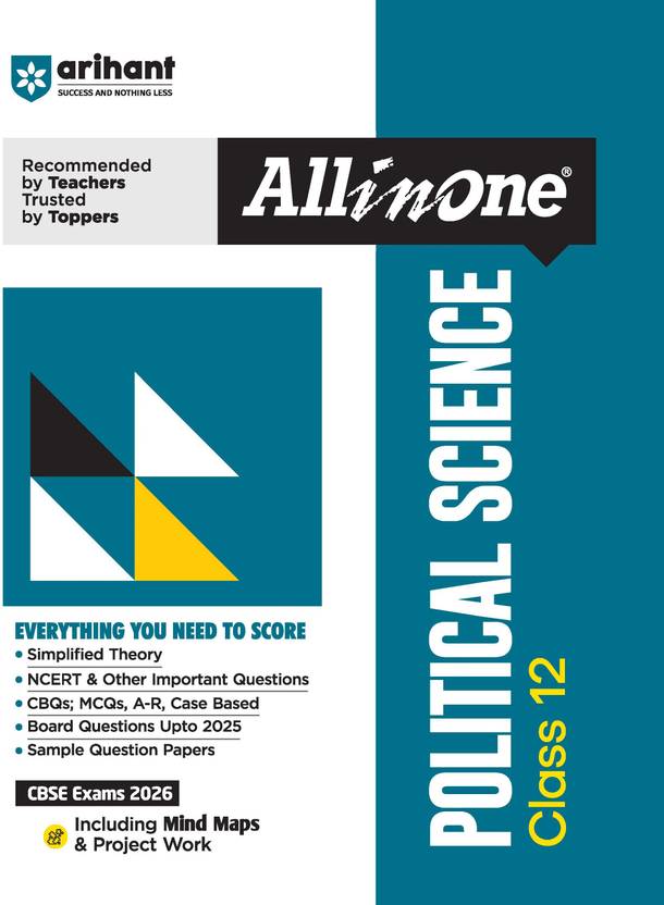 Arihant All in One Political Science Class 12 for CBSE Exams 2025-26 ...