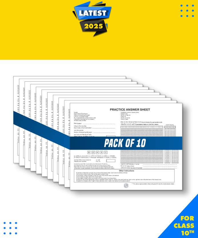 PW CBSE Answer Sheets for Class 10| Board Exam Answer Sheet for ...
