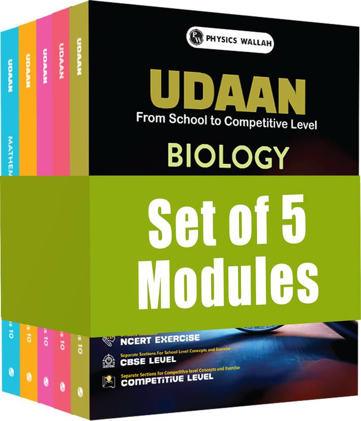 Pw Udaan for Class 10 (All Subjects) Combo Set of 5 Books for 2025 Exa ...