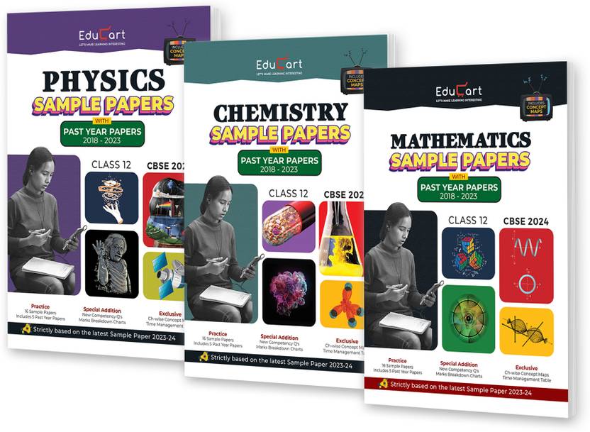Educart Cbse Class 12 Physics, Chemistry and Maths Sample Paper 2024 ...