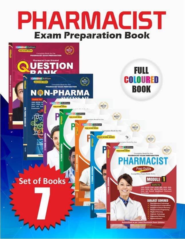 PHARMACIST EXAM PREPARATION BOOK (SET OF 7 BOOKS) with 7 Disc: Buy ...