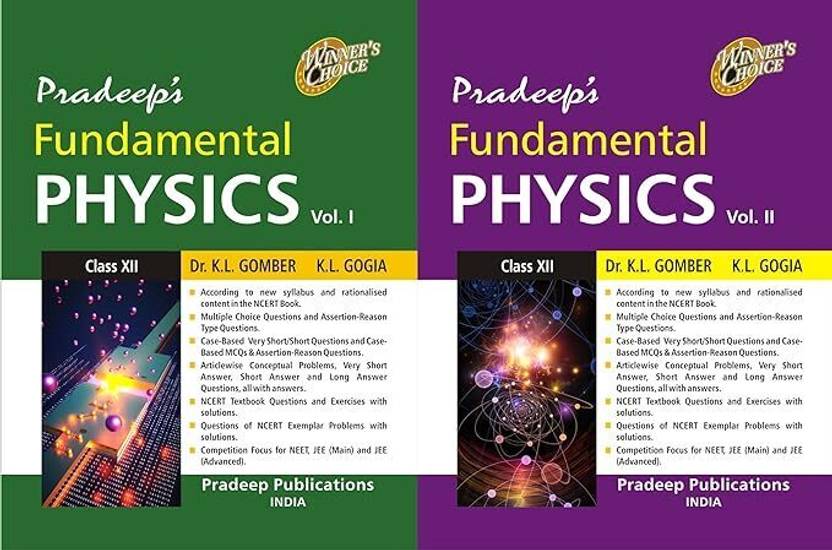 Pradeep's Fundamental Physics ( Vol.1 & 2 ) for Class 12 (Examination ...