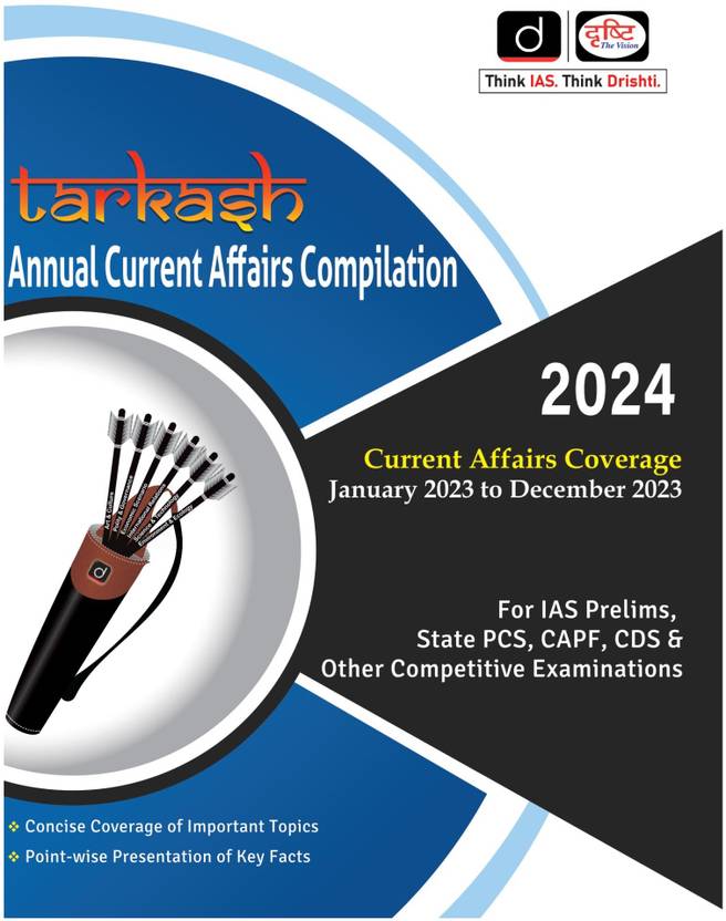 DRISHTI Tarkash 2024 Annual Current Affairs Compilation English ...