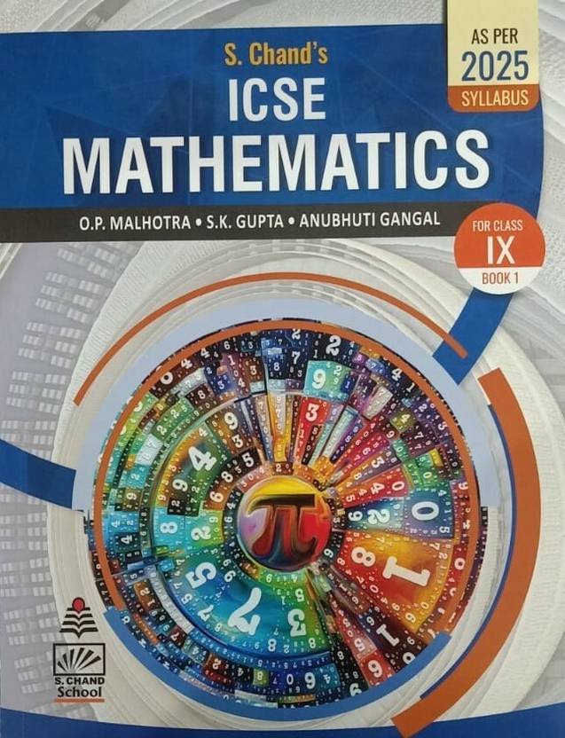 S. CHAND'S ICSE MATHEMATICS FOR CLASS-IX BOOK I (AS PER 2025 SYLLABUS): Buy S. CHAND'S ICSE ...