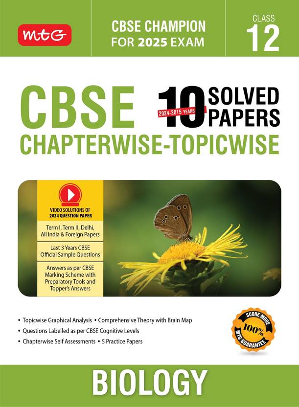 MTG CBSE 10 Years (2024-2015) Chapterwise Topicwise Solved Papers Class ...