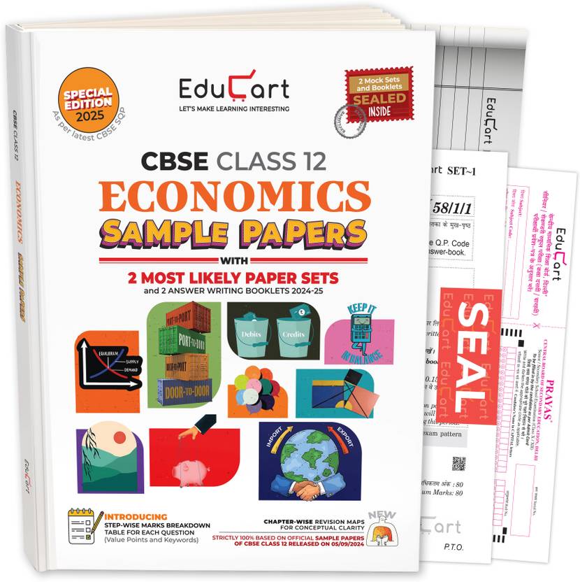 Educart CBSE Sample Question Papers Class 12 Economics Book (For 2025 ...