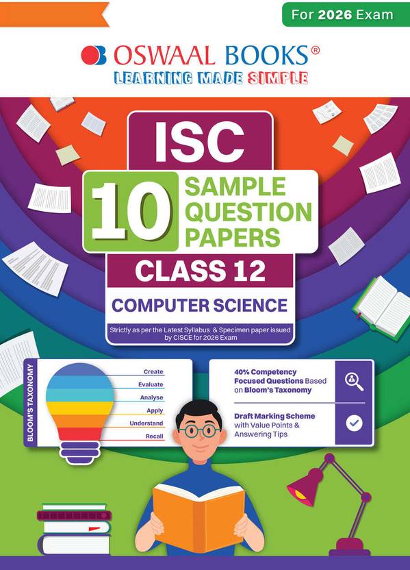 Oswaal ISC 10 Sample Question Papers Class 12 Computer Science for ...