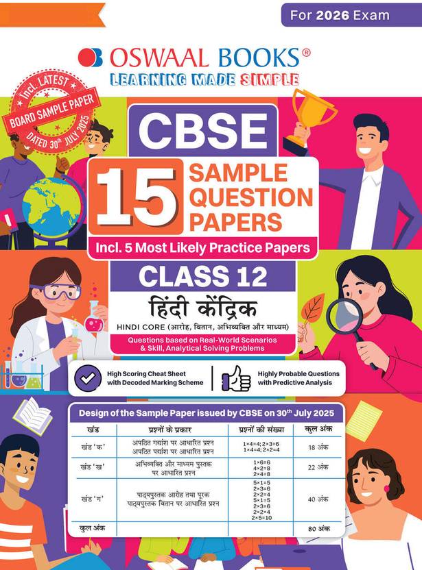 CBSE 15 Sample Question Papers Class-12 Hindi Core: Buy CBSE 15 Sample ...