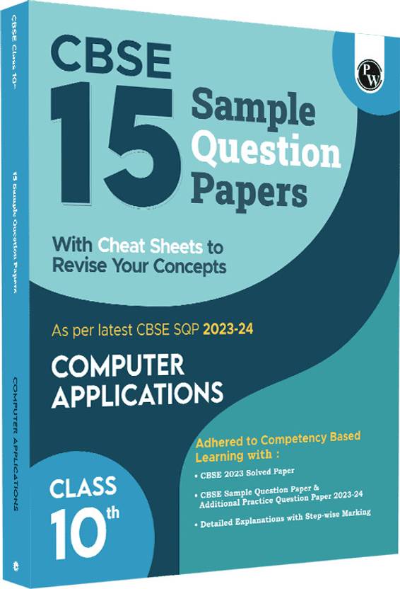 PW CBSE 15 Sample Question Papers Class 10 Computer Application for ...