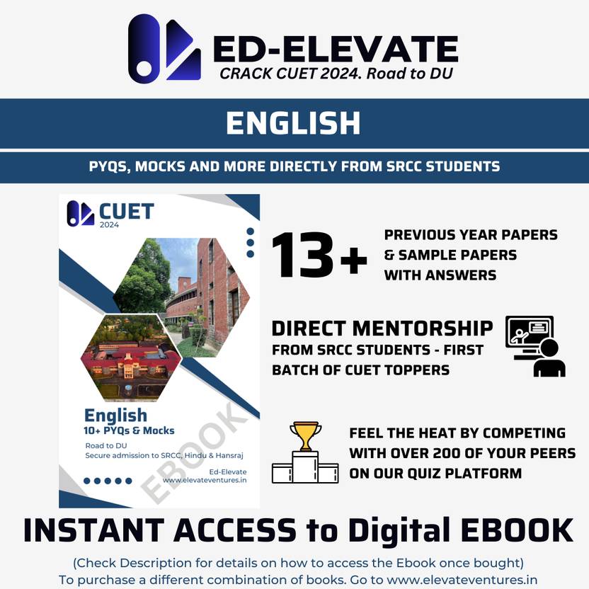 CUET 2024 Books | CUET English 2024 Previous Years Papers and Model ...