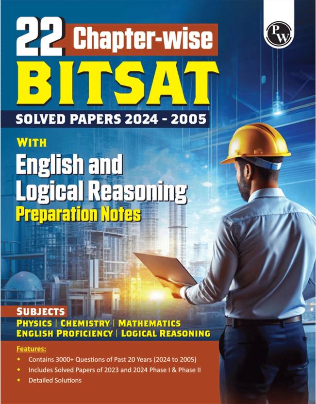 PW 22 Chapterwise BITSAT PYQs with English & Logical Reasoning ...