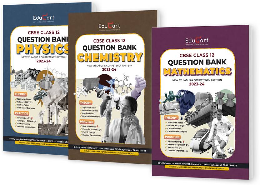 (OLD) Educart CBSE Class 12 Question Bank 2023-24 PHYSICS, CHEMISTRY ...