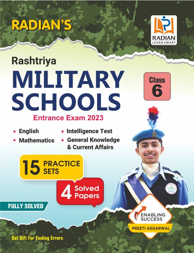 Rashtriya Military School (RMS-CET) Class 6 Practice Set Preparation Book for Entrance Exam 2023 ...
