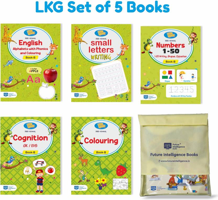 LKG books for kids CBSE (Set of 5 Books) English, Writing, Maths, GK or ...