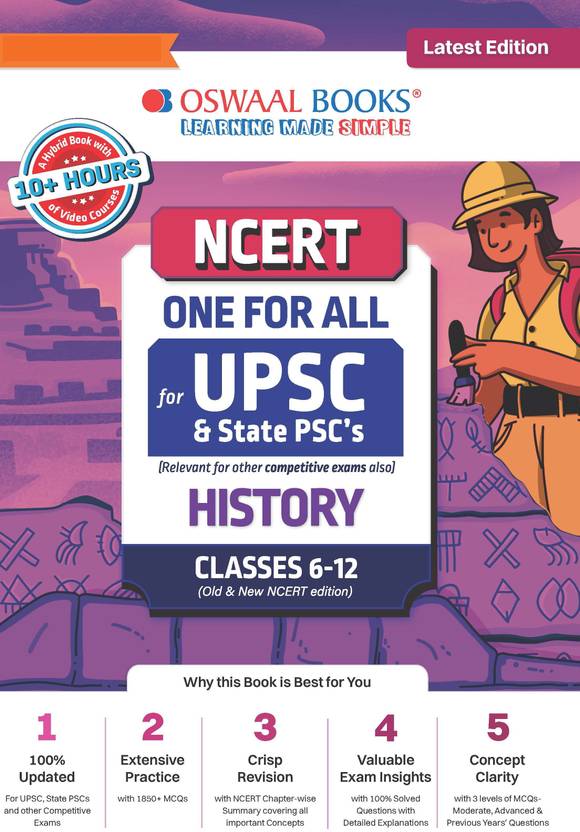 Ncert One for All for Upsc and State Psc's Indian History Classes 6 to ...