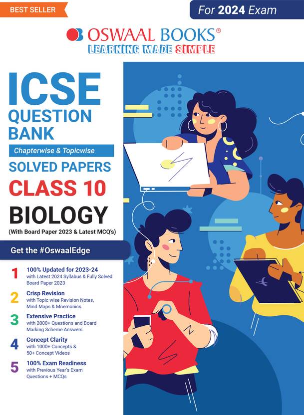 Oswaal ICSE Question Bank Class 10 Biology Book (For 2024 Board Exams ...