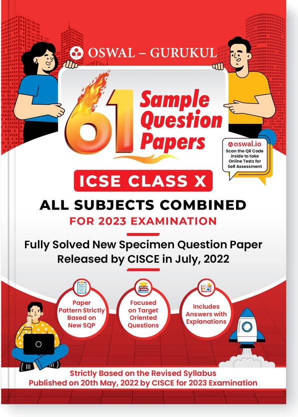 Oswal - Gurukul 61 Sample Question Papers for ICSE Class 10 Exam 2023 : Fully Solved New ...