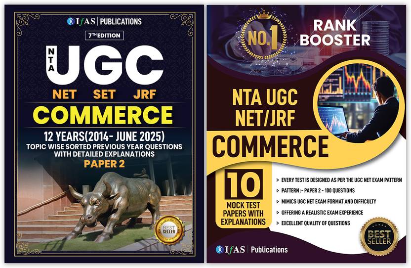 UGC NET Commerce Books 2025 - Paper 2 and Mock Test Papers Books [2 ...