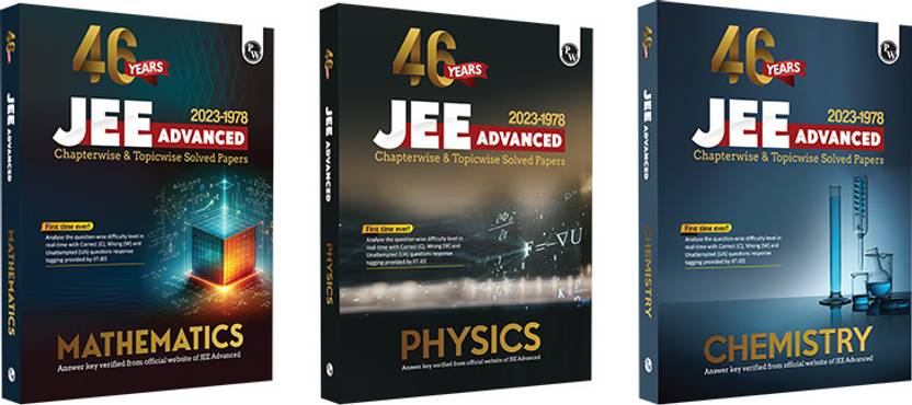 PW 46 Years Physics, Mathematics and Chemistry Combo Set of 3 Books ...