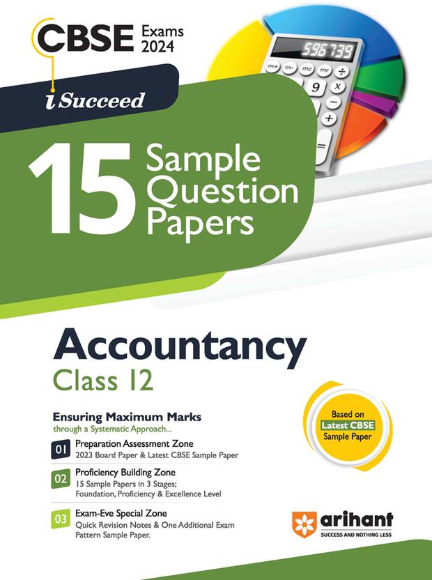 Arihant CBSE Sample Question Papers Class 12 Accountancy Book for 2024 ...