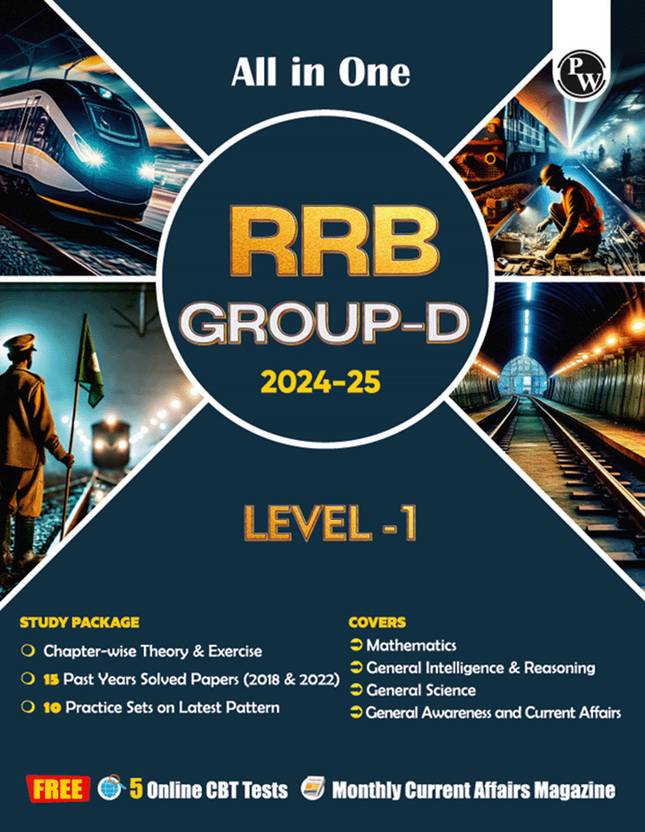 Pw All in One Rrb Group D Level-1 for 2024-25 Exam: Buy Pw All in One ...