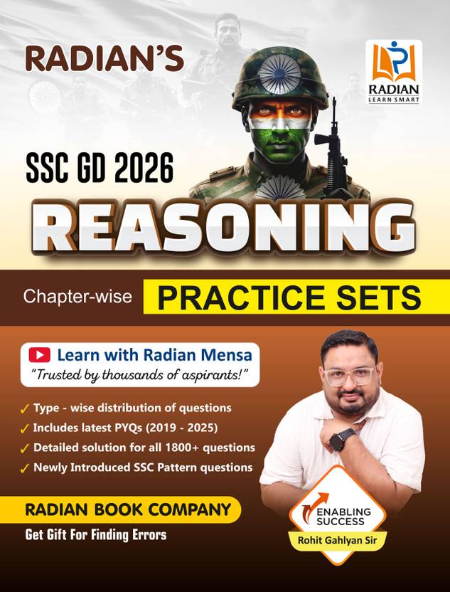 SSC GD 2026 Reasoning Practice Set Book (English Medium) | Chapterwise ...