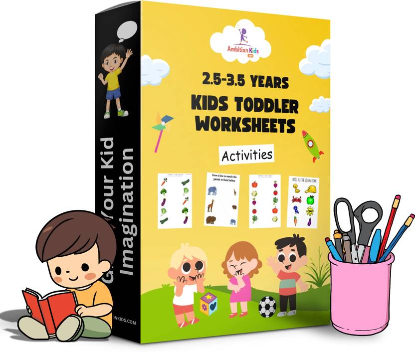 AmbitionKids - Preschool (2.5 - 3.5 yr) Toddler Worksheets - Part A & B ...