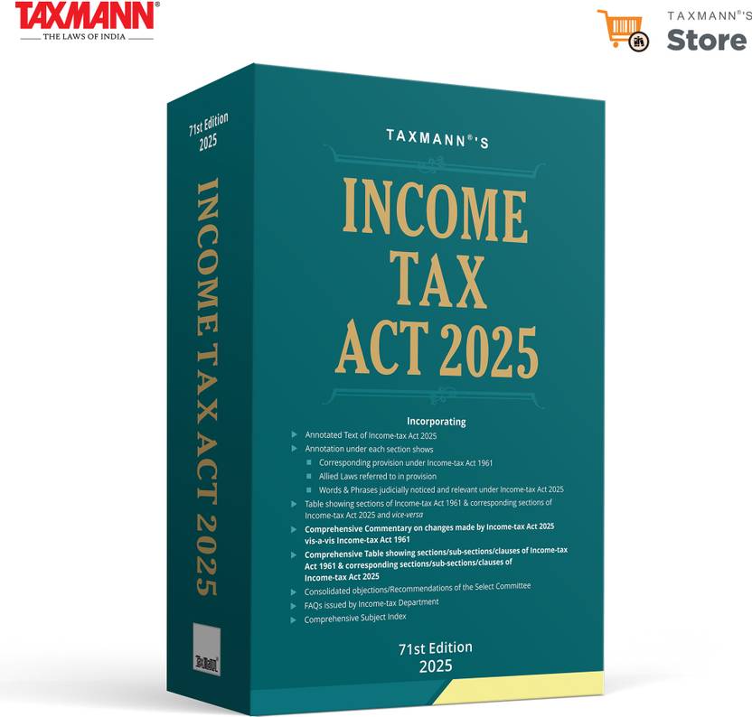 Taxmann's Income Tax Act 2025: Buy Taxmann's Income Tax Act 2025 by ...