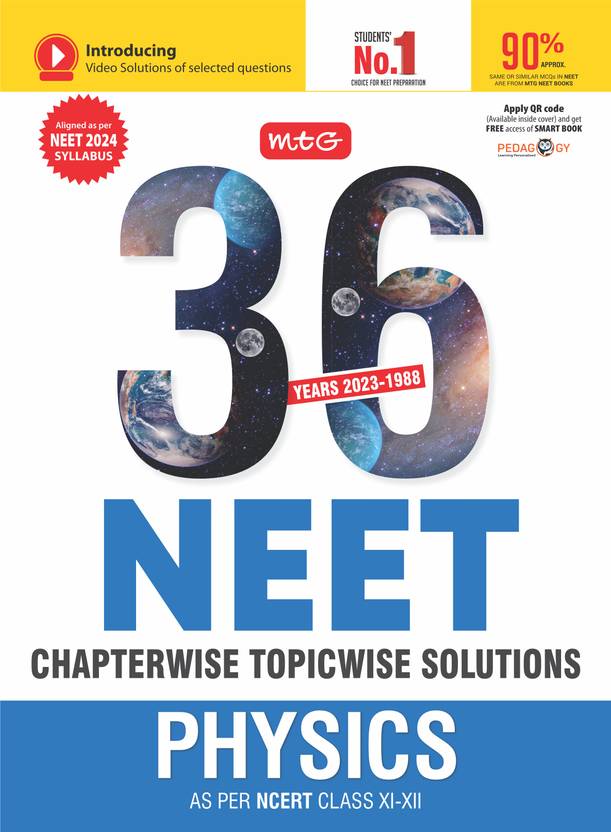 MTG 36 Years NEET Previous Year Solved Question Papers with NEET PYQ ...