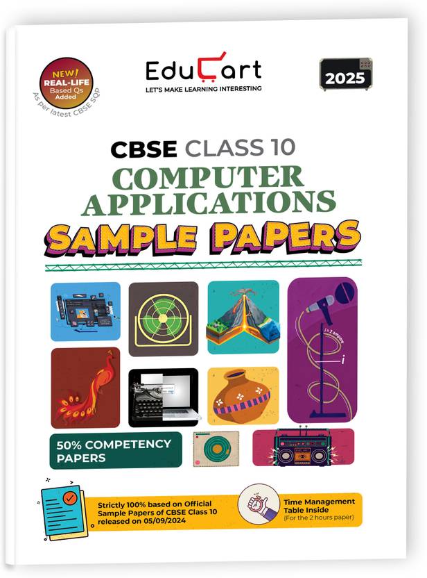 Educart CBSE Sample Question Papers Class 10 Computer Application Book ...